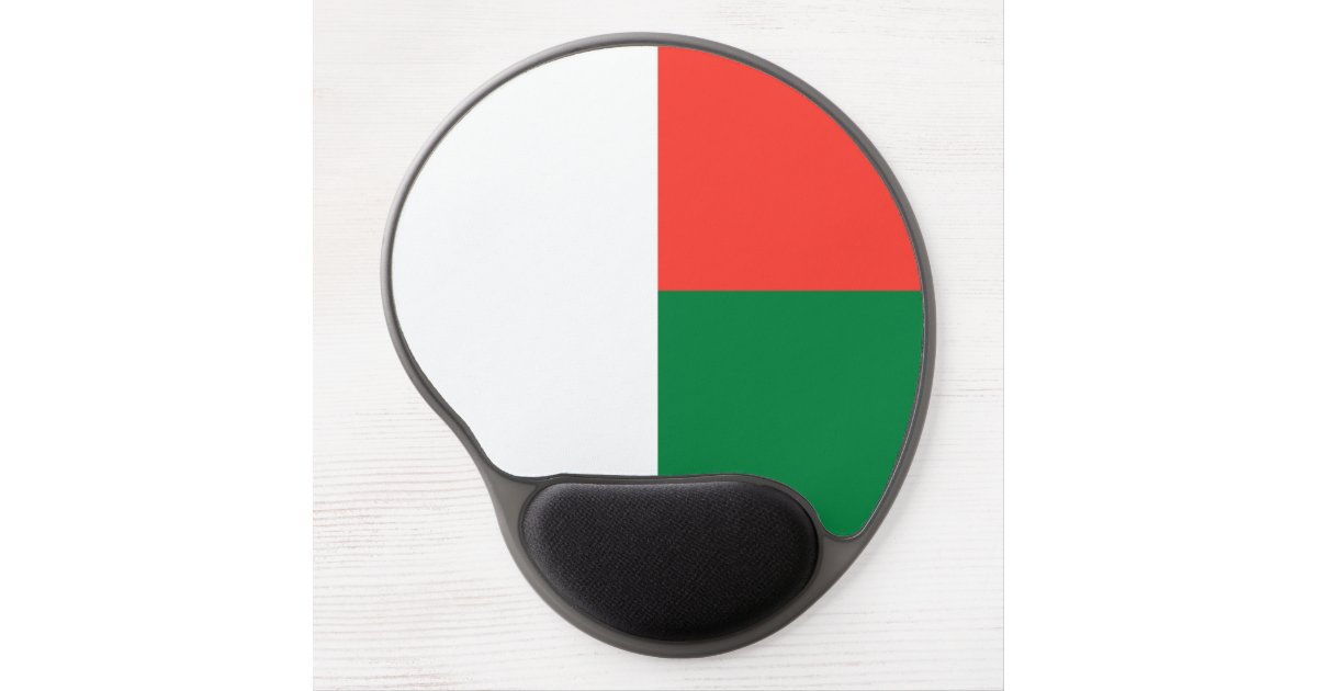 Madagascar Flag Gel Mouse Pad | Zazzle