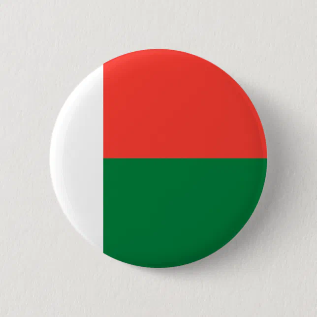 Madagascar Flag Pinback Button | Zazzle