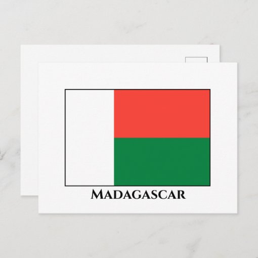 Madagascar Flag Postcard | Zazzle