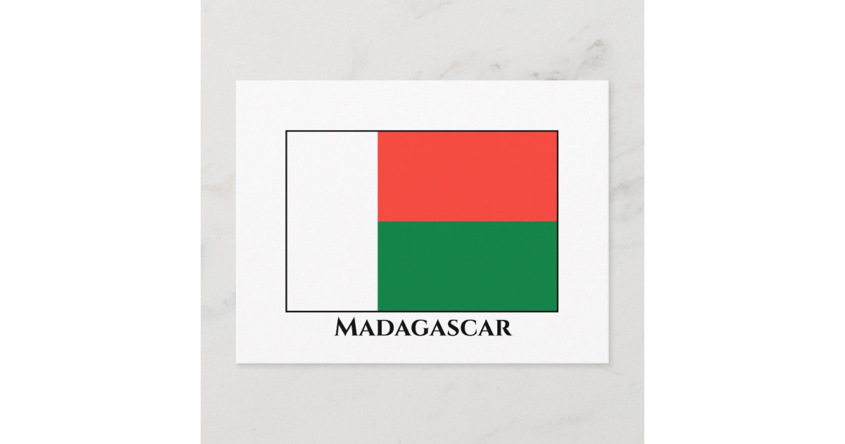 Madagascar Flag Postcard | Zazzle