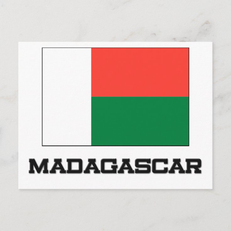 Madagascar Flag Postcard | Zazzle