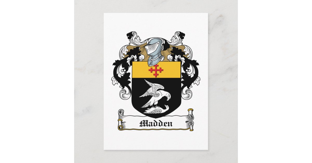 Madden Family Crest Postcard | Zazzle