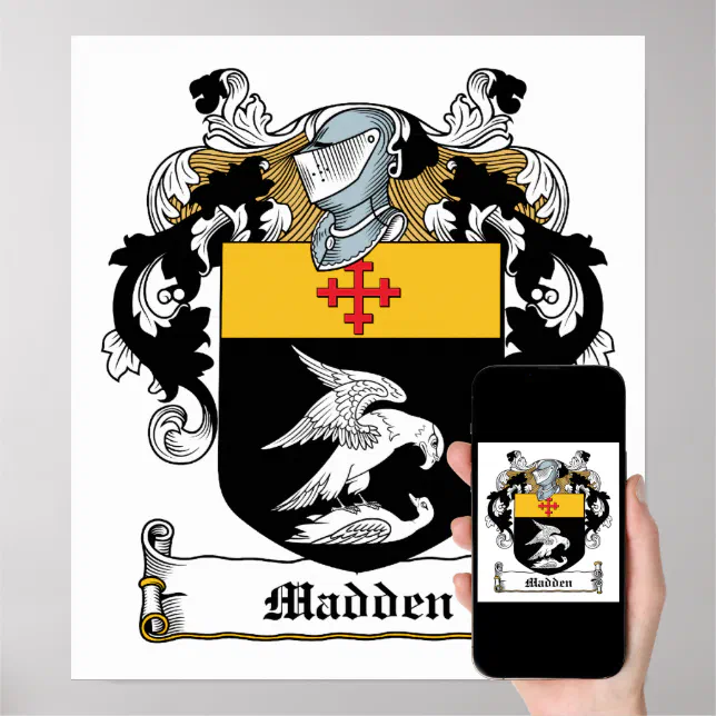 Madden Family Crest Poster | Zazzle