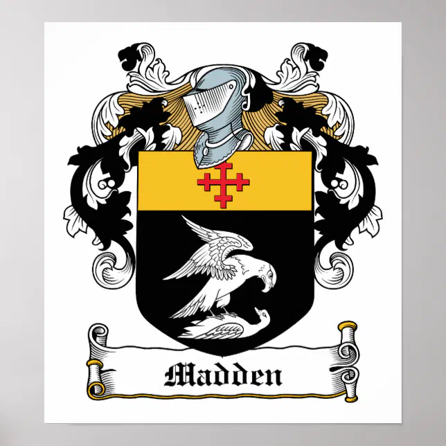 Madden Family Crest Poster | Zazzle