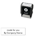 Made for you by Company Name Business Template Self-inking Stamp | Zazzle