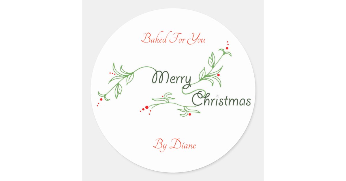 Made For You Christmas Label | Zazzle