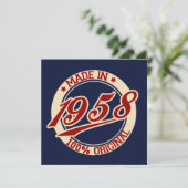 Made In 1958 Card | Zazzle