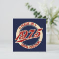 Made In 1975 Card | Zazzle