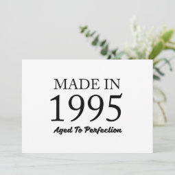 Made In 1995 Card | Zazzle