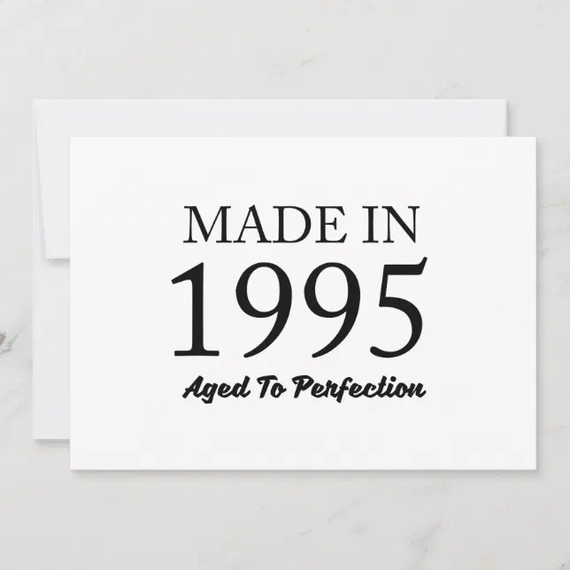 Made In 1995 Card | Zazzle