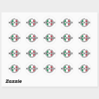 Made In Italy Stickers | Zazzle