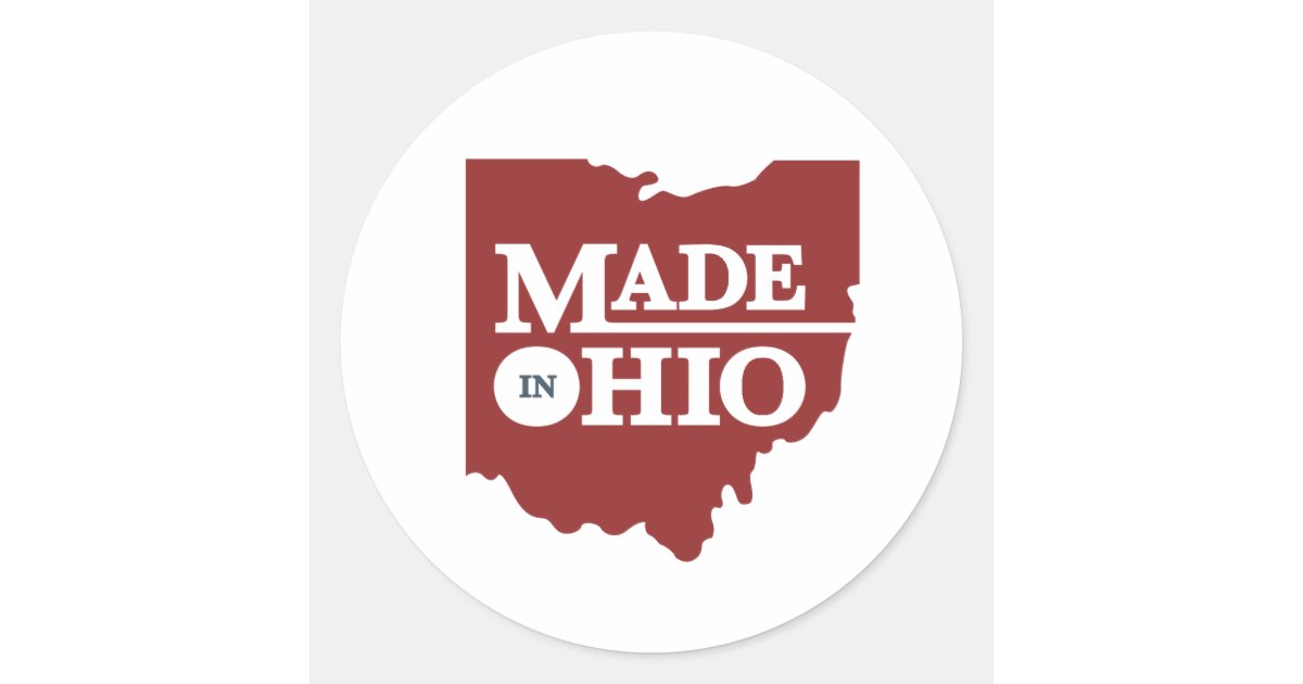 Made in Ohio Stickers | Zazzle