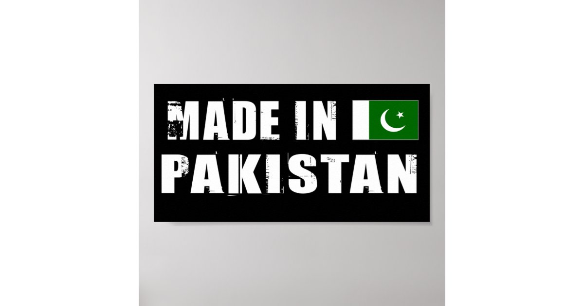 Made in Pakistan Poster | Zazzle