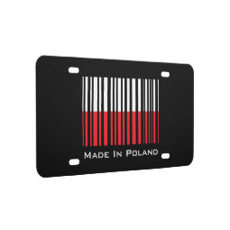 Made in Poland License Plate | Zazzle