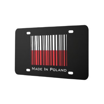 Made in Poland License Plate | Zazzle