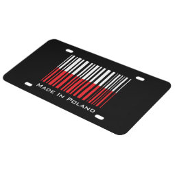 Made in Poland License Plate | Zazzle