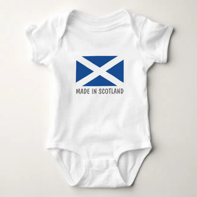 Made in Scotland cute baby clothes Baby Bodysuit | Zazzle
