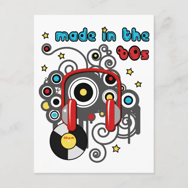 Made in the 80s postcard | Zazzle
