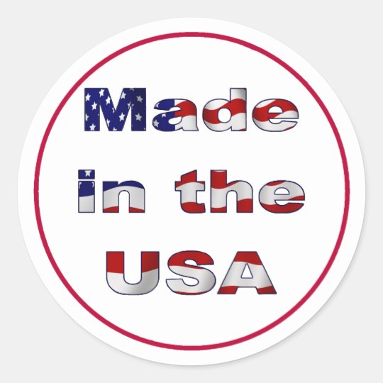 Made in the USA Sticker | Zazzle.com