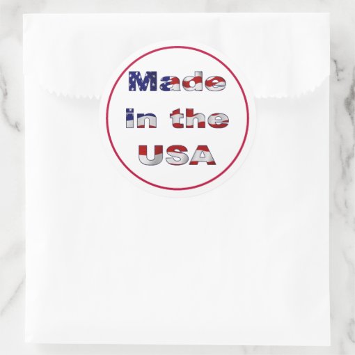 Made in the USA Sticker | Zazzle