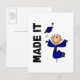 MADE IT Stick Figure Graduation Announcement Postcard | Zazzle