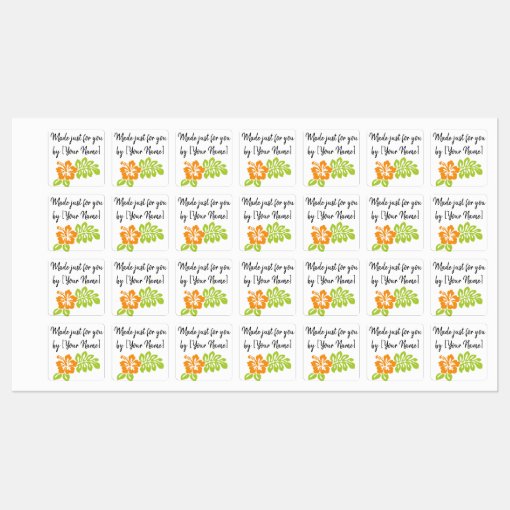 Made Just for You by Your Name Iron-On Labels | Zazzle