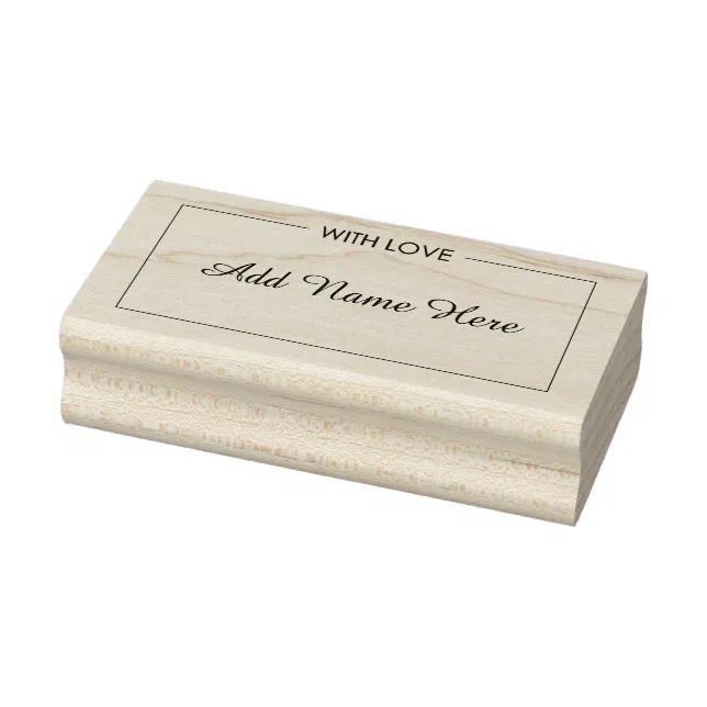 Made With Love Rubber Stamp | Zazzle