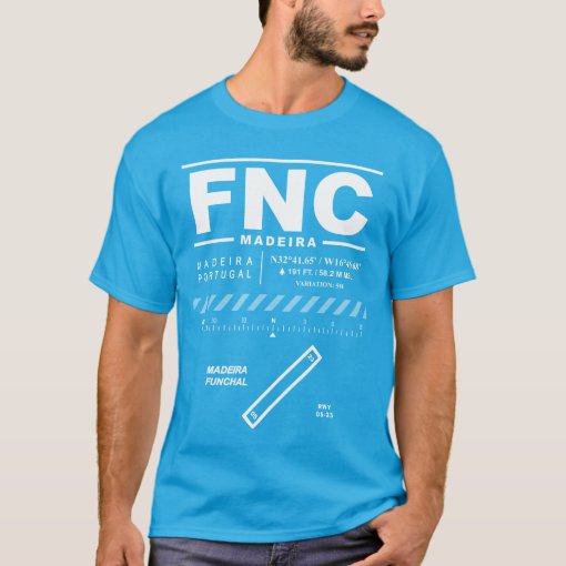 Madeira International Airport FNC T-Shirt | Zazzle
