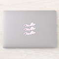 Madeline Decorative Name in Pink x3 Sticker | Zazzle