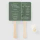Madeline Forest Green Modern Wedding Program Hand Fan | Zazzle