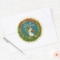 Madeline the duck in wreath stickers | Zazzle