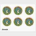 Madeline the duck in wreath stickers | Zazzle