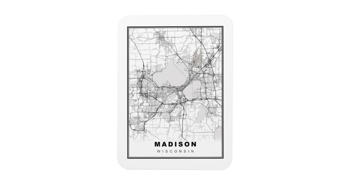 Madison Map Magnet | Zazzle