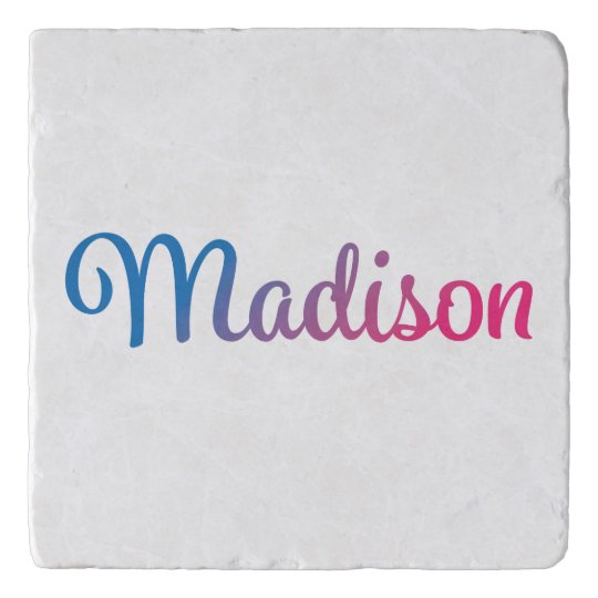 Madison Stylish Cursive Trivet | Zazzle.com