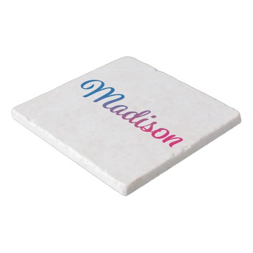 Madison Stylish Cursive Trivet | Zazzle