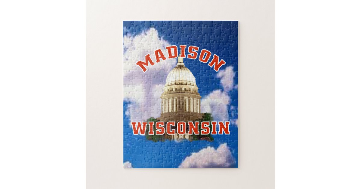 Madison,Wisconsin Jigsaw Puzzle | Zazzle
