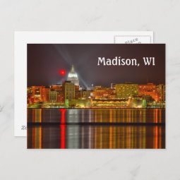 Madison, Wisconsin Postcard | Zazzle
