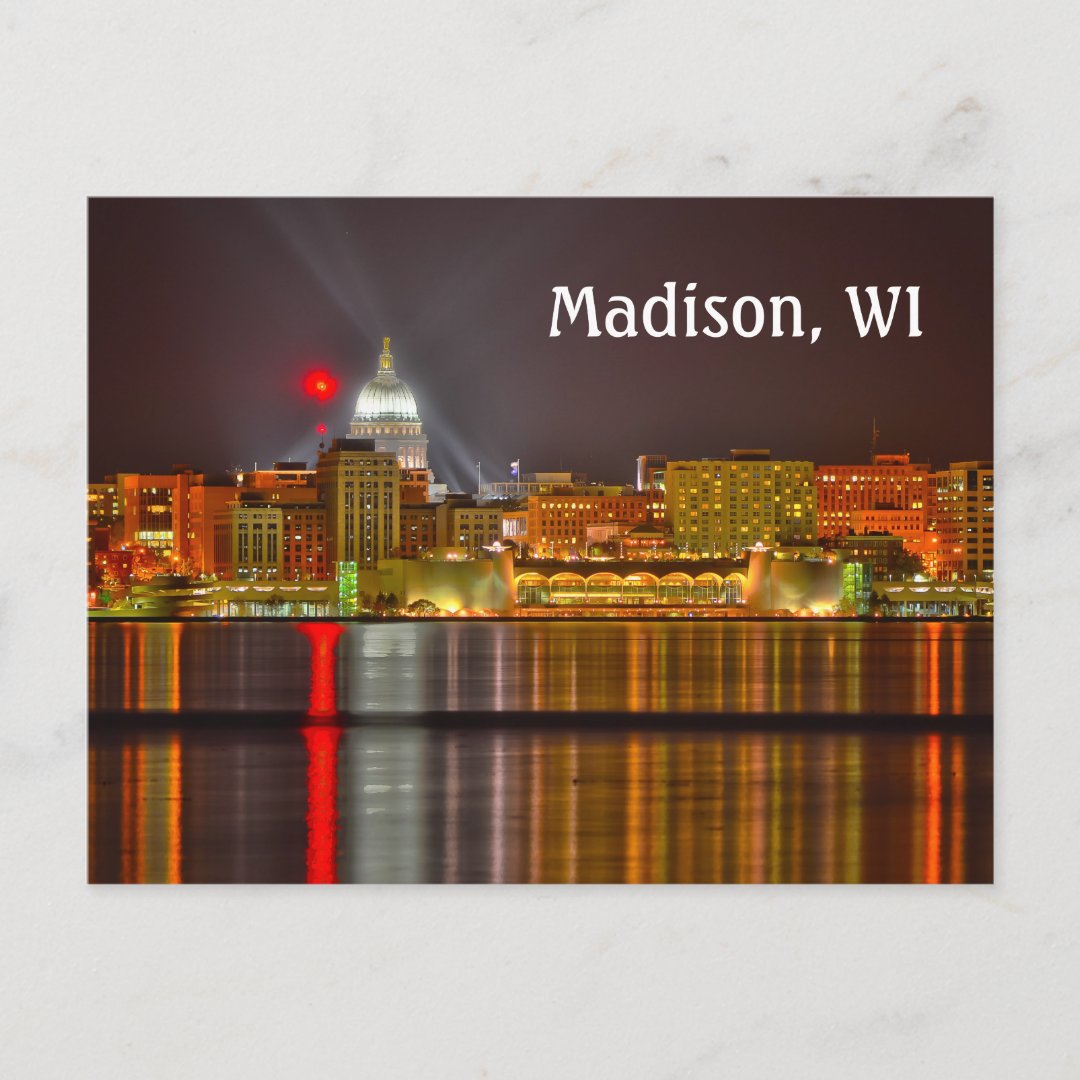 Madison, Wisconsin Postcard | Zazzle