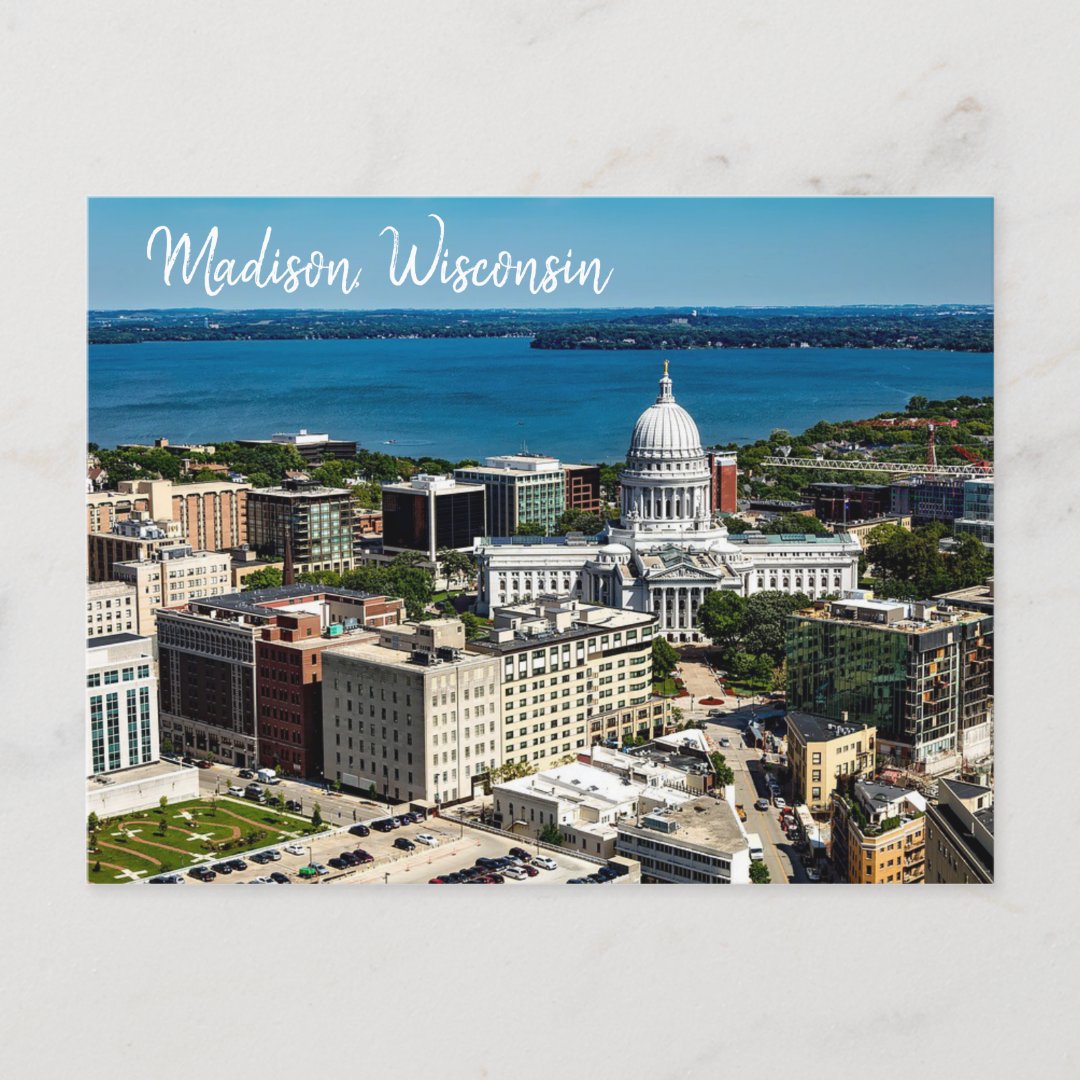 Madison, Wisconsin Postcard The Capitol | Zazzle