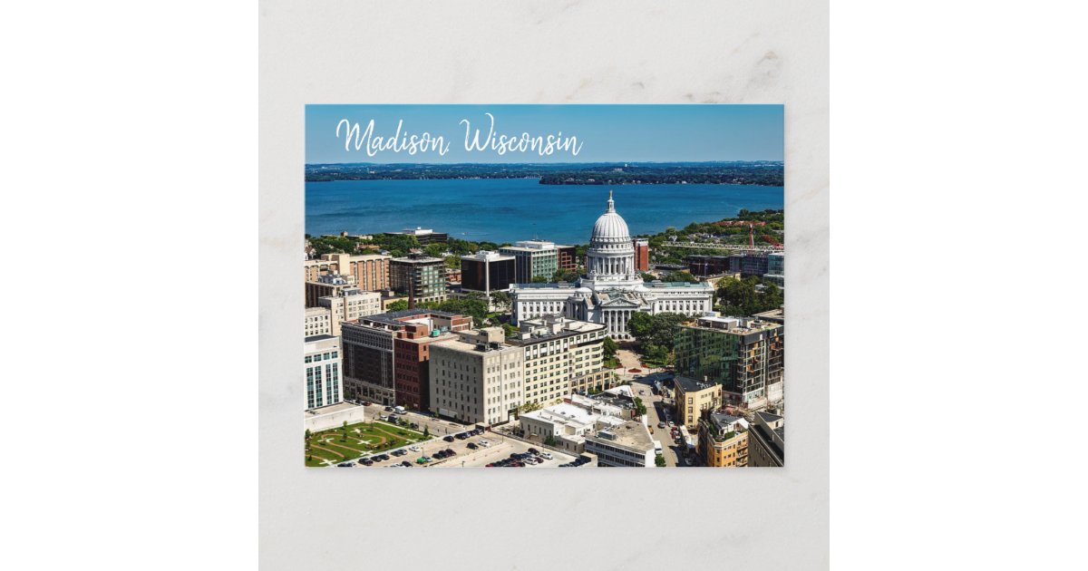Madison, Wisconsin Postcard The Capitol | Zazzle