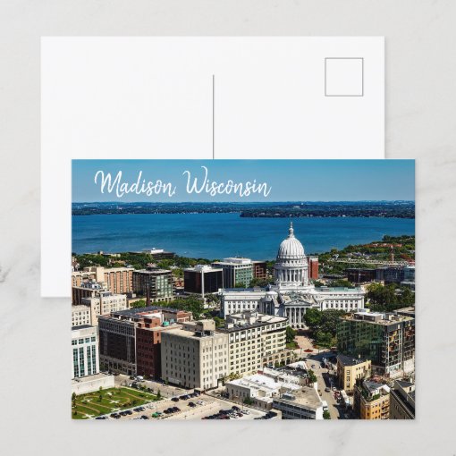 Madison, Wisconsin Postcard The Capitol | Zazzle