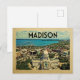 Madison Wisconsin Postcard Vintage Travel | Zazzle