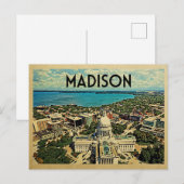 Madison Wisconsin Postcard Vintage Travel | Zazzle