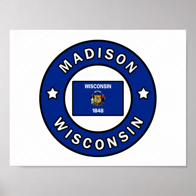 Madison Wisconsin Poster | Zazzle