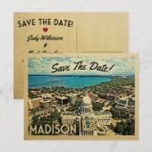 Madison Wisconsin Save The Date Vintage Postcards | Zazzle