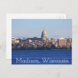 Madison Wisconsin The Capitol Postcard | Zazzle