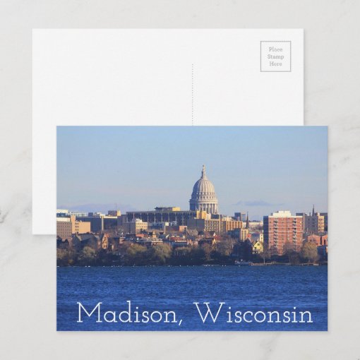 Madison Wisconsin The Capitol Postcard | Zazzle
