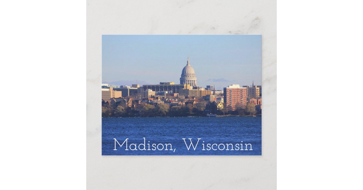 Madison Wisconsin The Capitol Postcard | Zazzle