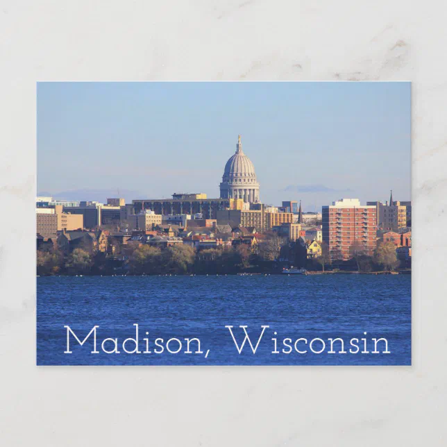Madison Wisconsin The Capitol Postcard | Zazzle