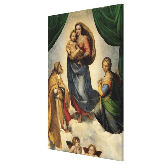 Madonna Sixtina - Raffaello - Raphael - Raffael Canvas Print | Zazzle.com